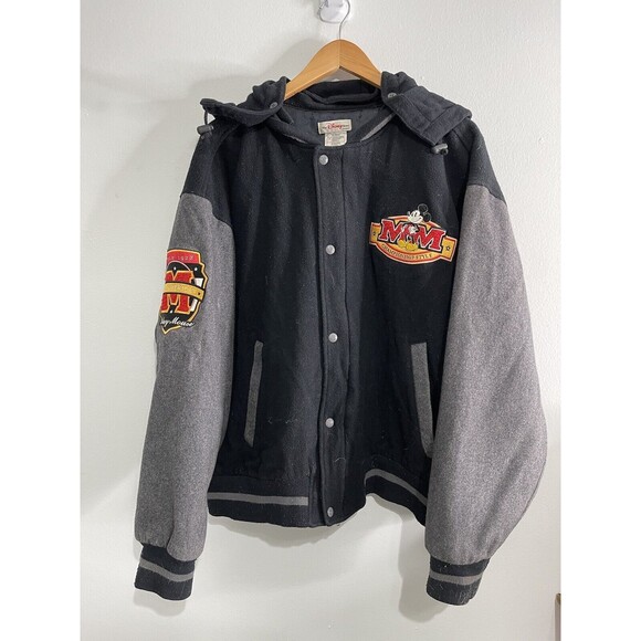 Disney | Jackets & Coats | Disney Mickey Mouse Varsity Jacket Bomber ...